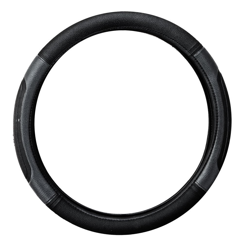 Buy Buy Now Beautiful Sporty Black and Grey Car Wheel Steering Cover ...
