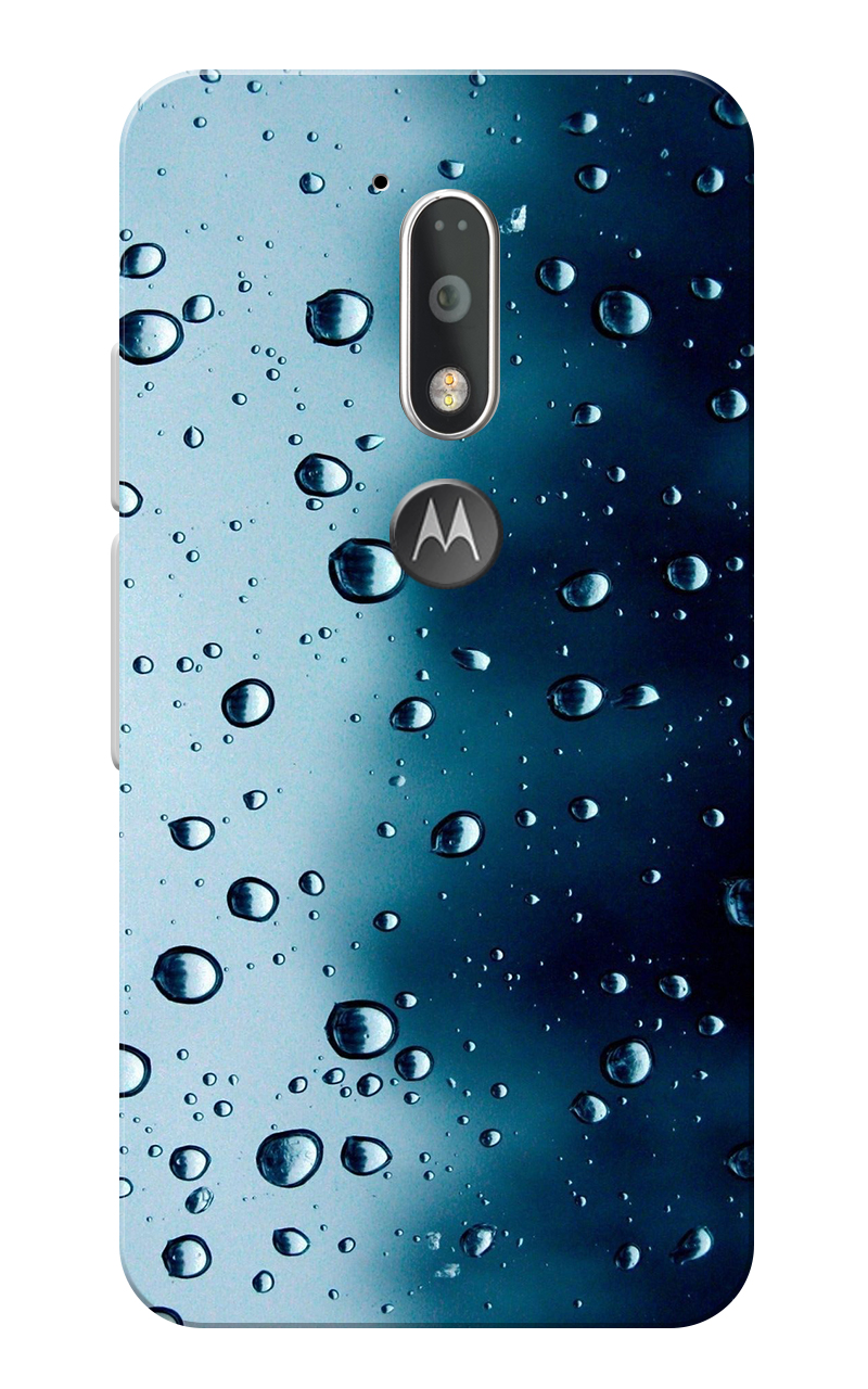 Buy Moto G4 Plus Moto G4 Case Water Droplets Blue Black Slim Fit Hard