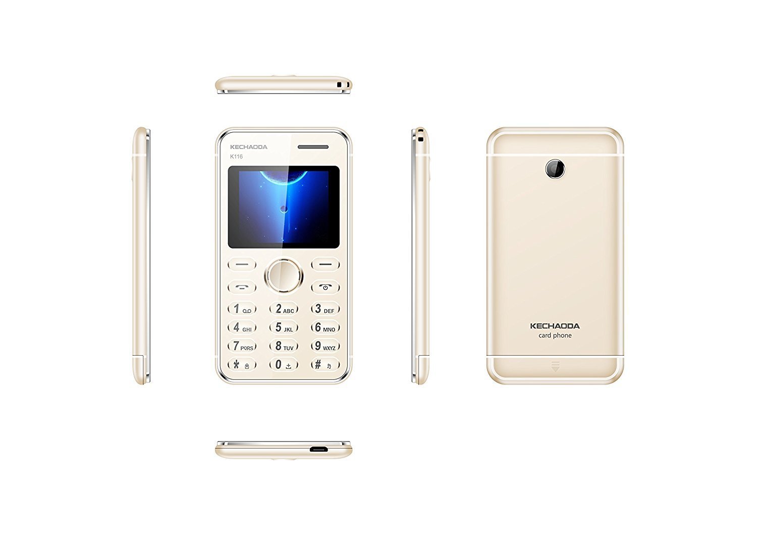 Buy New Kechaoda K116 Plus SLIM CREDIT CARD SIZE keypad mobile phone ...