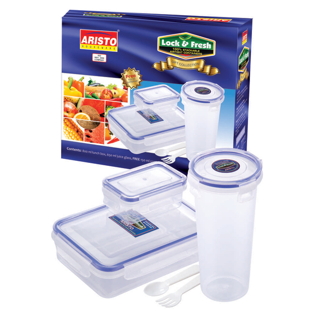 Aristo Houseware, Air Tight Dry Storage system, Aristo Lock N Fresh Box ...