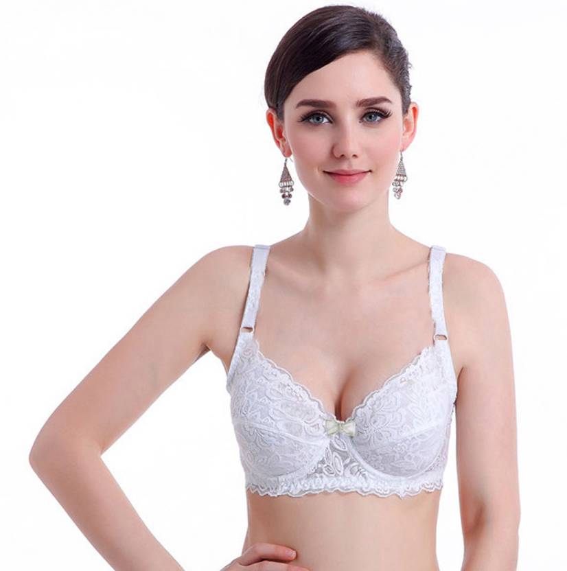 Buy Stayfit Women Push Up Deep V Underwire Self Designed Padded Lace