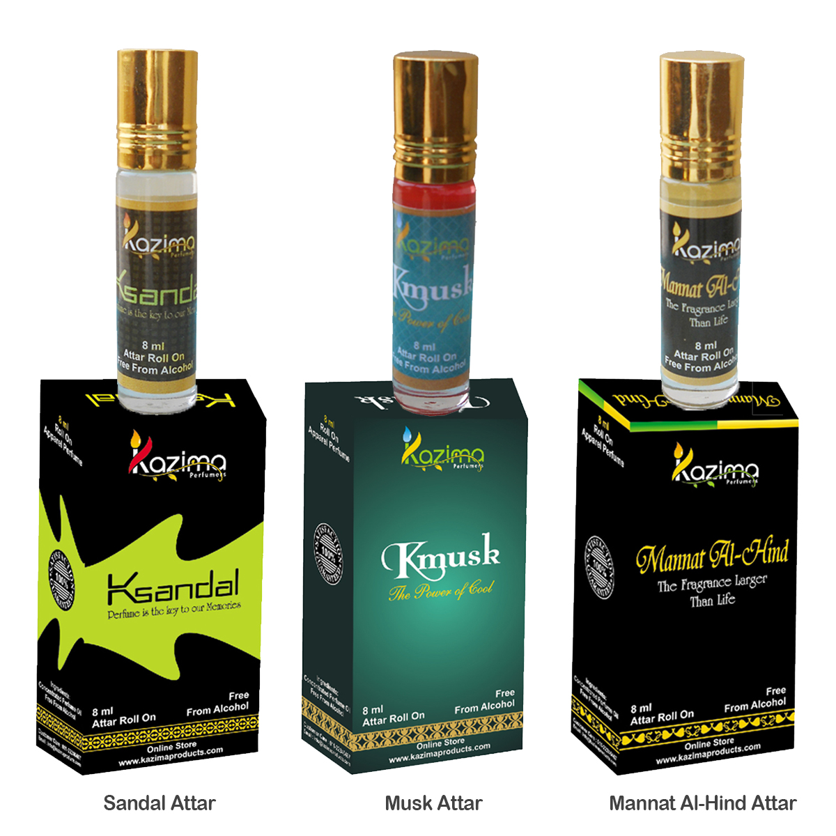 Buy KAZIMA X Man Fresh Active Impressio Attar Perfume For Unisex Combo ...