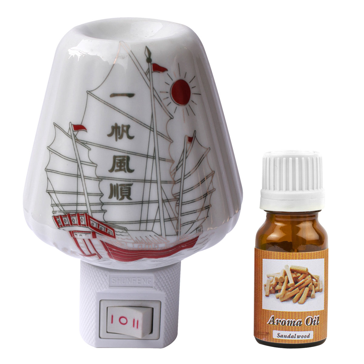 Buy Peepalcomm Electric BOAT Ceramic Aroma Diffuser with Aroma Oil ...