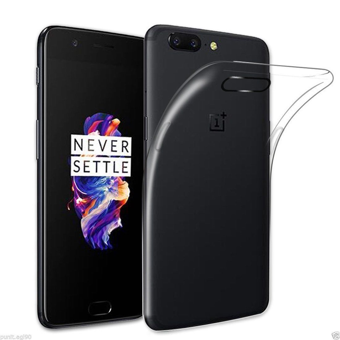 Buy Oneplus 5 One plus 5 1+5 Silicon Ultrathin Transparent Soft Back ...