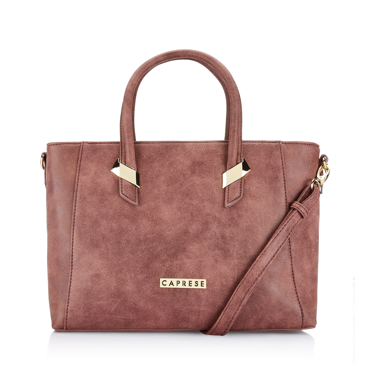 Buy Caprese Grape Plain Handbag Online @ ₹4599 from ShopClues