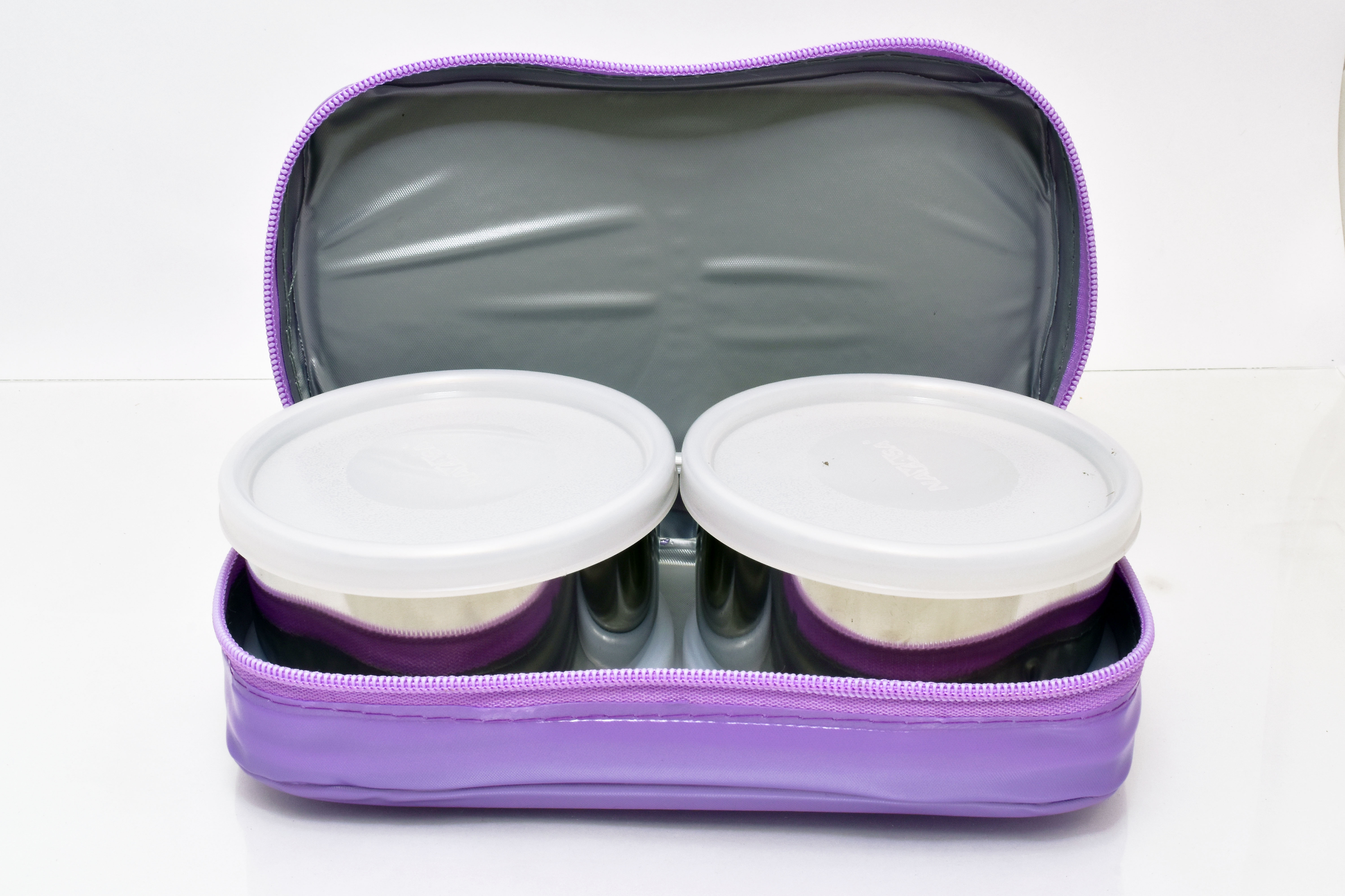 Buy Nayasa kiddy Crunchy Munchy big lunch box with insulated bag blue ...
