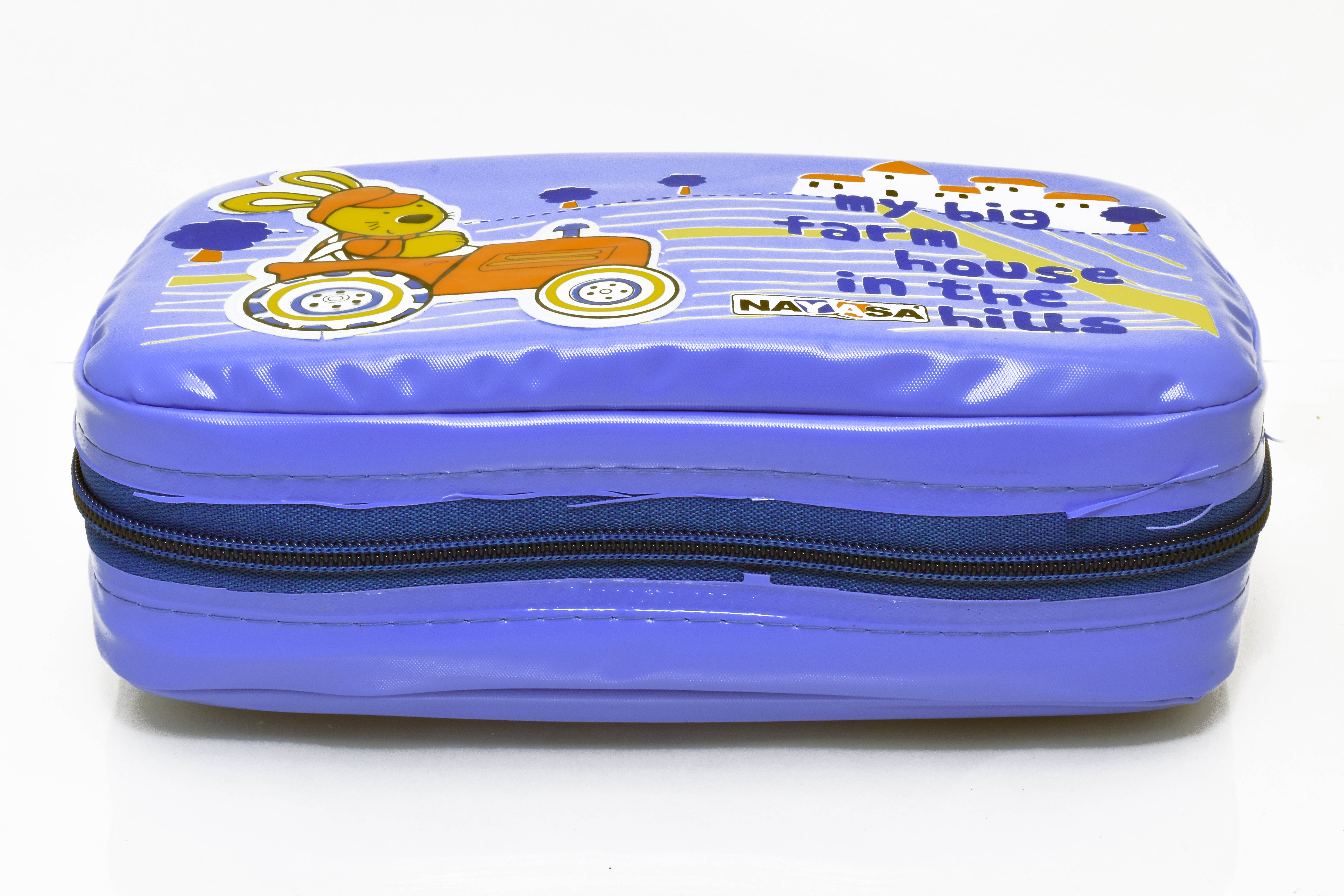Buy Nayasa kiddy Crunchy Munchy big lunch box with insulated bag purple ...