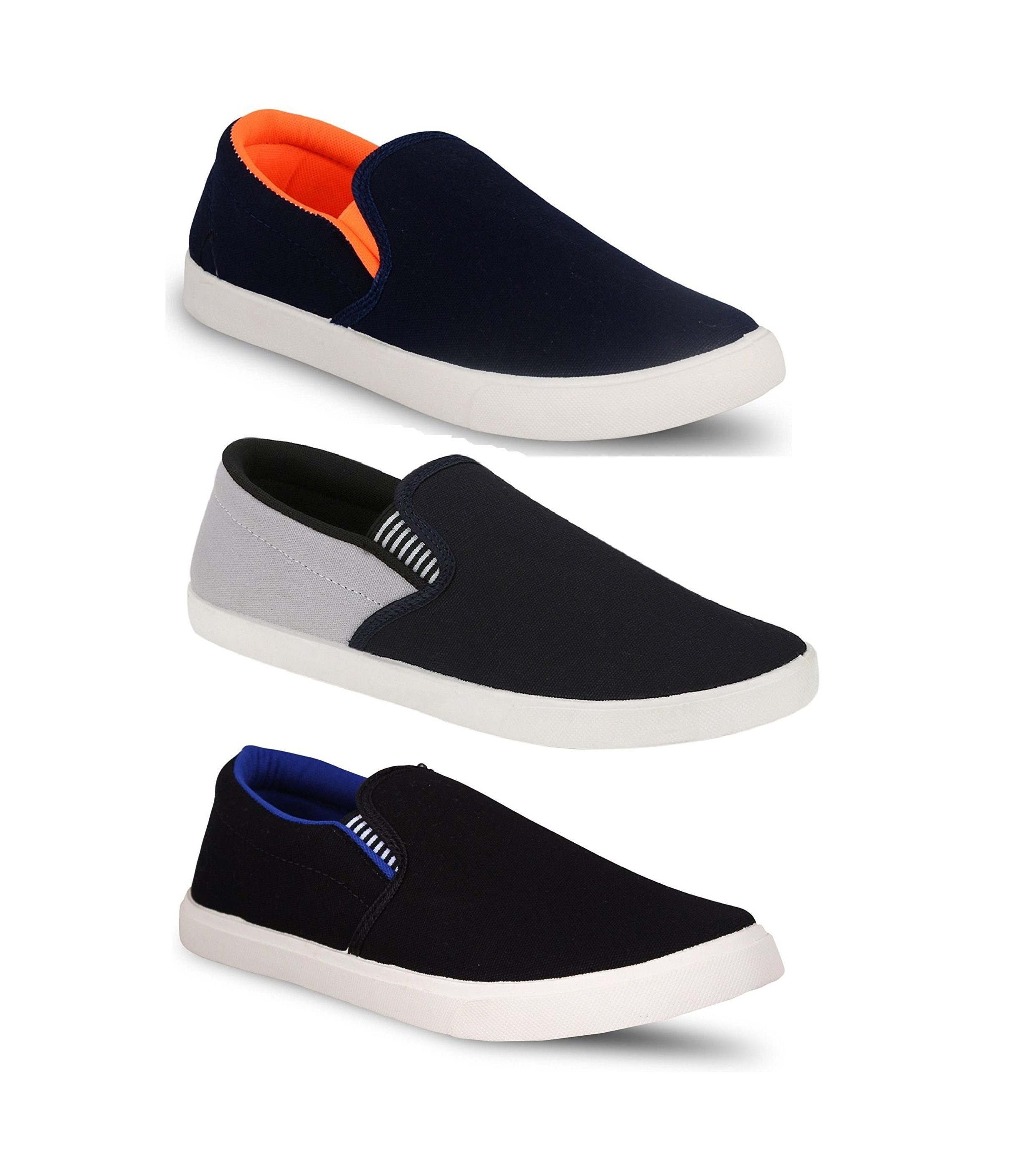 Buy Chevit Men's Combo Pack Of 3 Casual Shoes, Loafers Online @ ₹1497 ...
