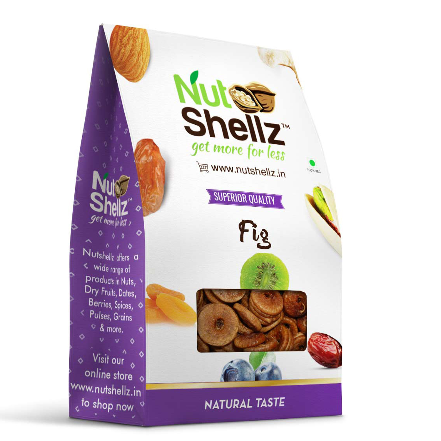 Buy Nutshellz Dried Fig [100 Grams] [Anjeer / Anjir / Atti Pazham ...