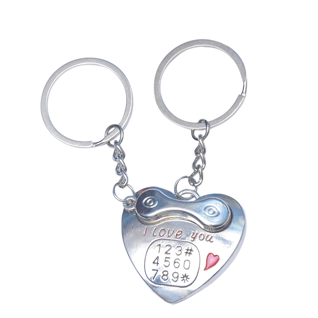 Buy Anishop Telephone Love Couple Key Chain Silver MultiPurpose ...