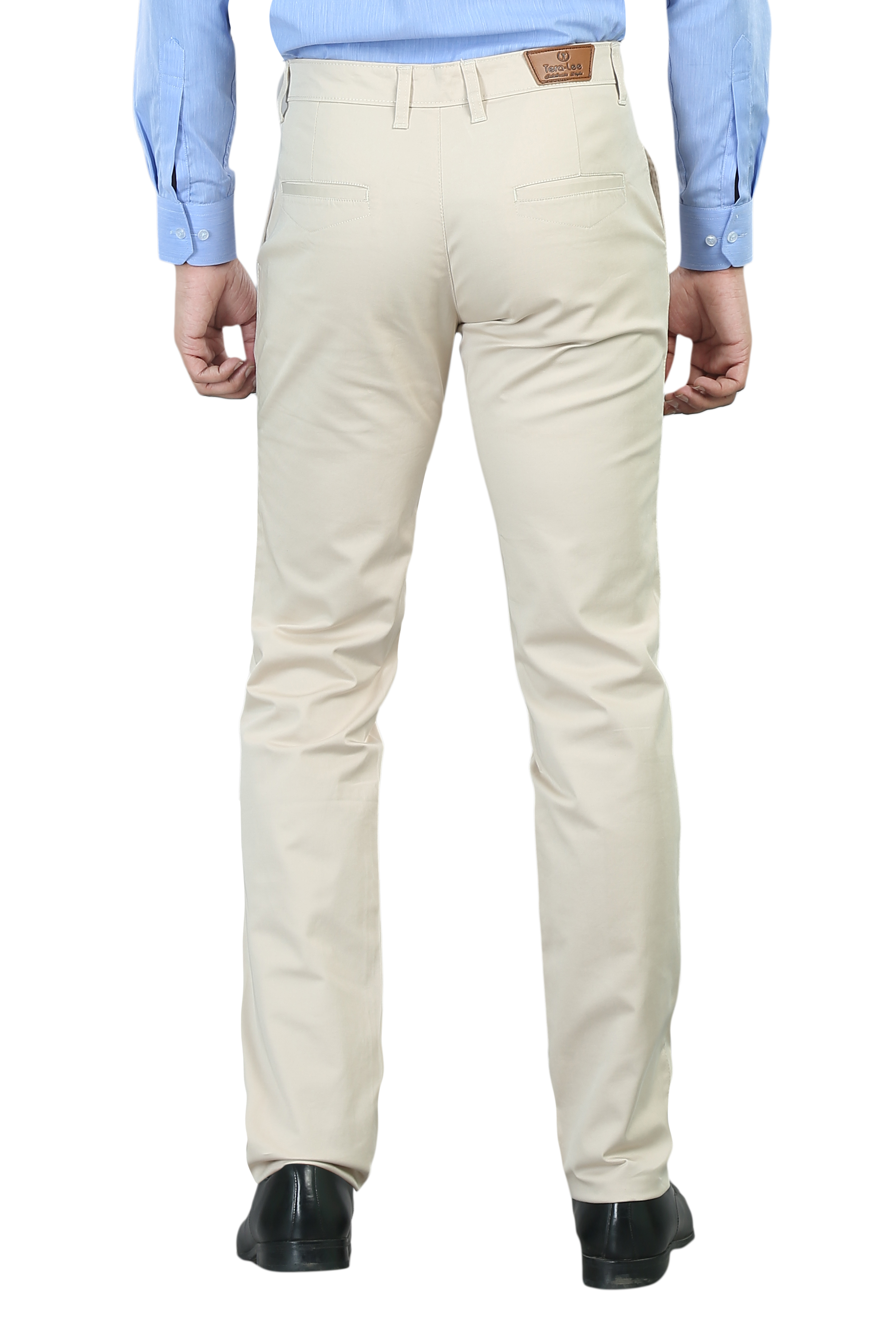 Buy Teralee 23002 Men's Stone Regular Fit Cotton Formal Trouser Online ...