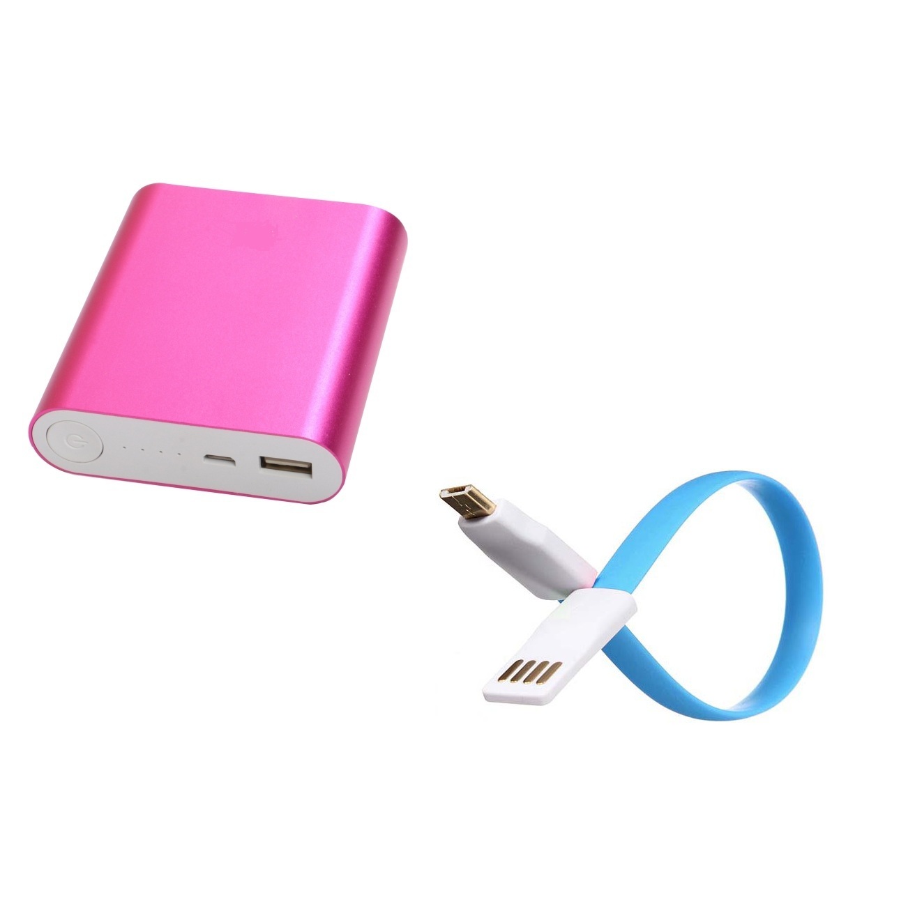 Buy Hobins Metal Fast Charging 10400 Mah Power Bank (Pink) Online ...