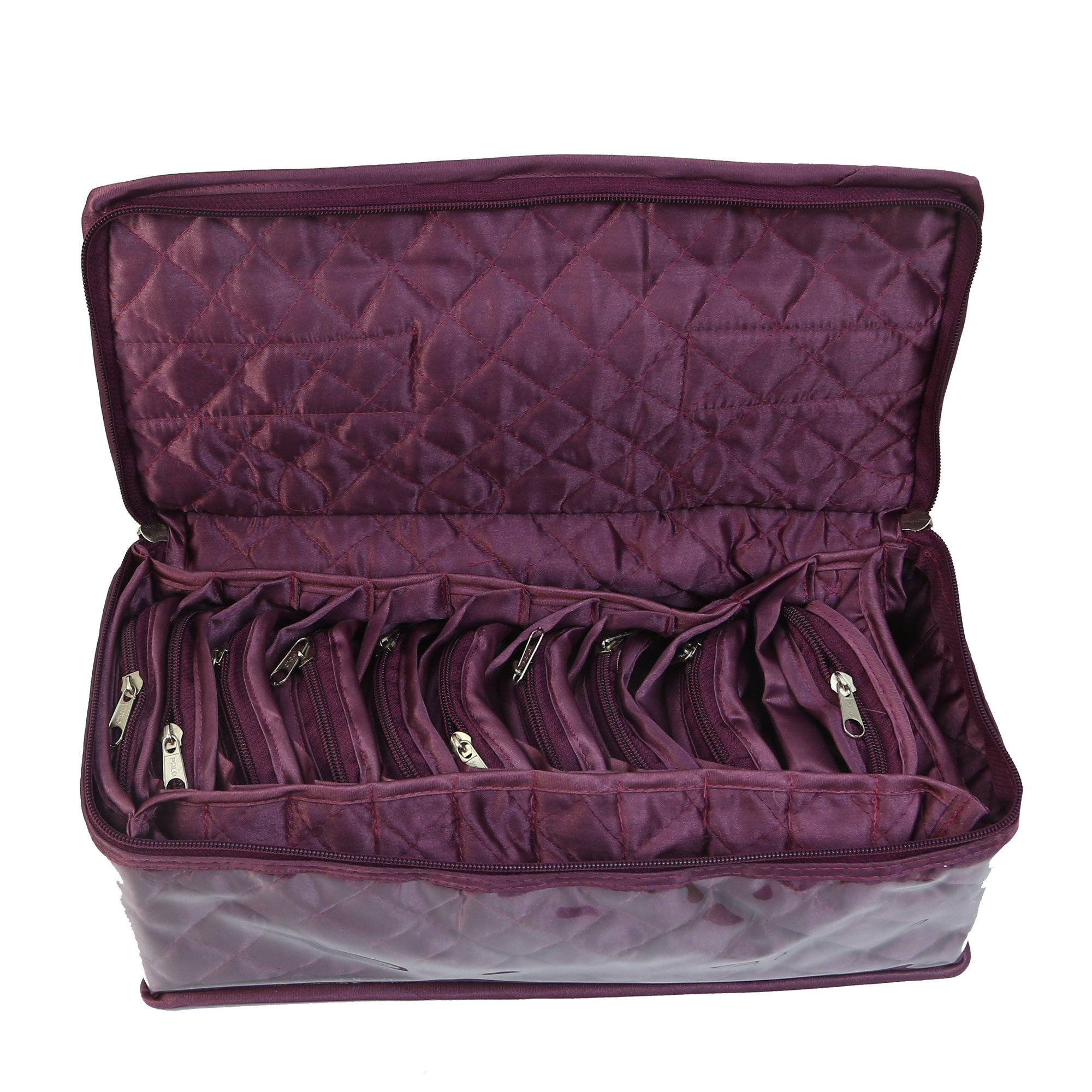 Buy BCC LADIES JEWELLERY KIT BAG FOR BANK LOCKER (PURPLE) Online ...
