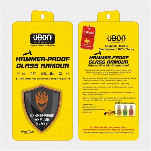 Buy Ubon Hammer Proof Glass Armour For Universal 5.0 Anti-Fingerprint ...