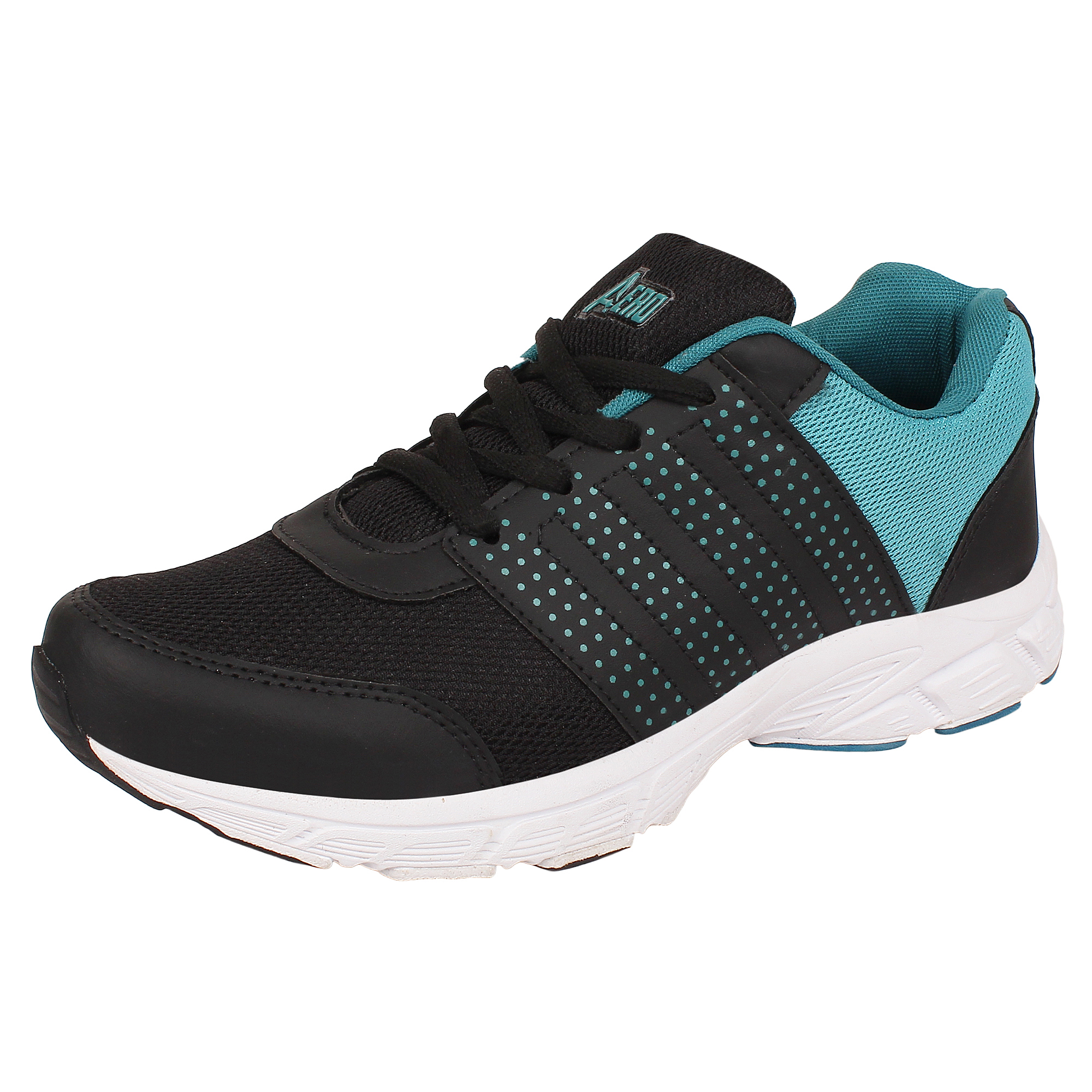 Buy Aero Black,Cyan Lace-up Running Shoes for Men Online @ ₹849 from ...