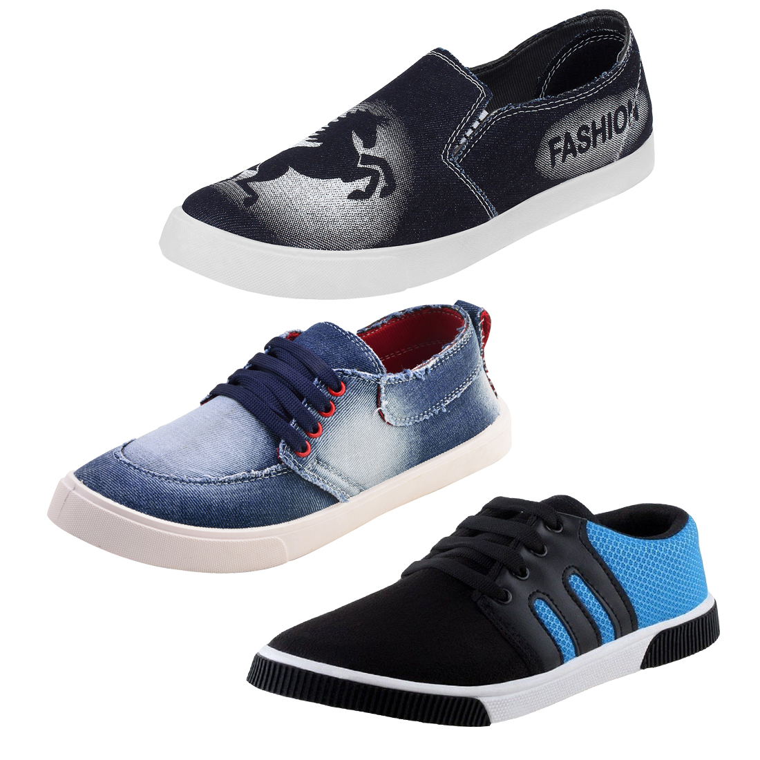 Buy Super Footwear Men Combo Pack of 3 Casual Loafer Online @ ₹1494 ...