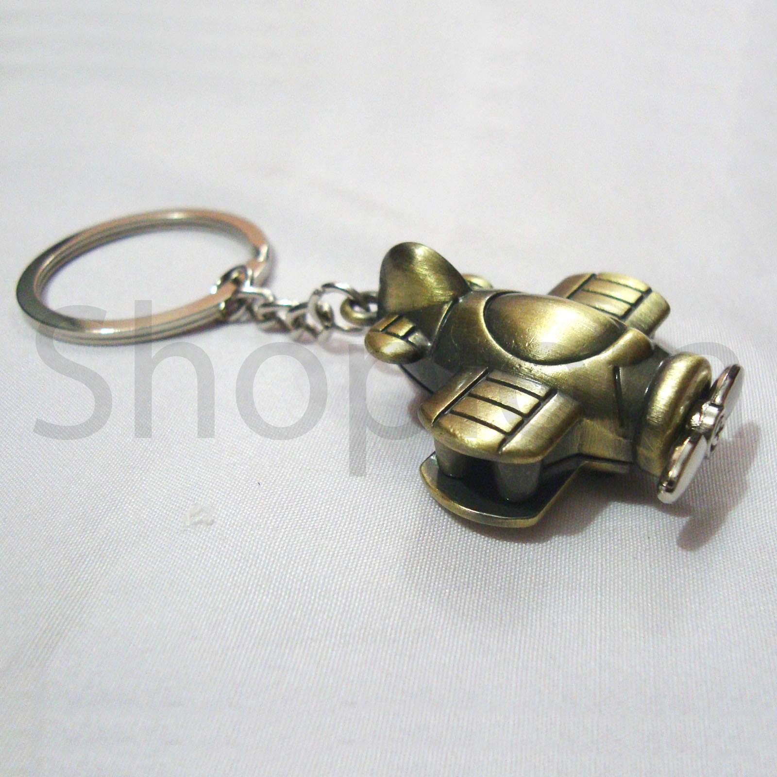 Buy Metal Keychain 3D Classic Retro Plane With Propellor Keyring Best ...