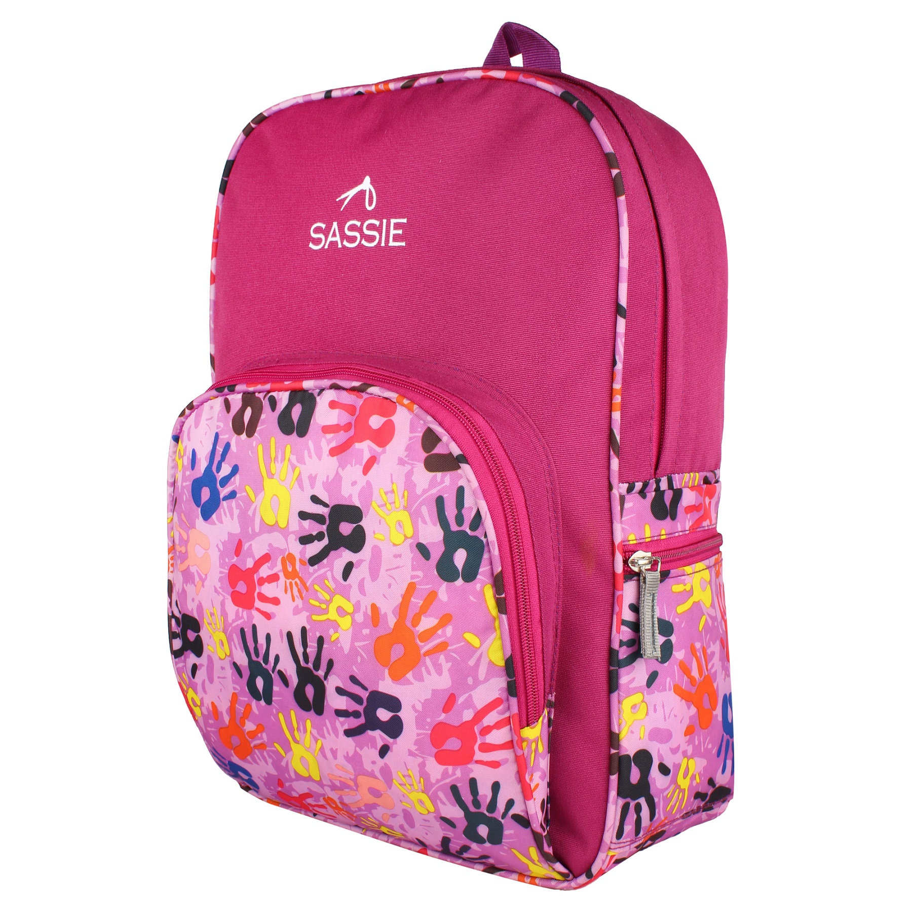 Buy Sassie Polyester Baby Pink School Bags (17 Liters) (SSN-1002 ...