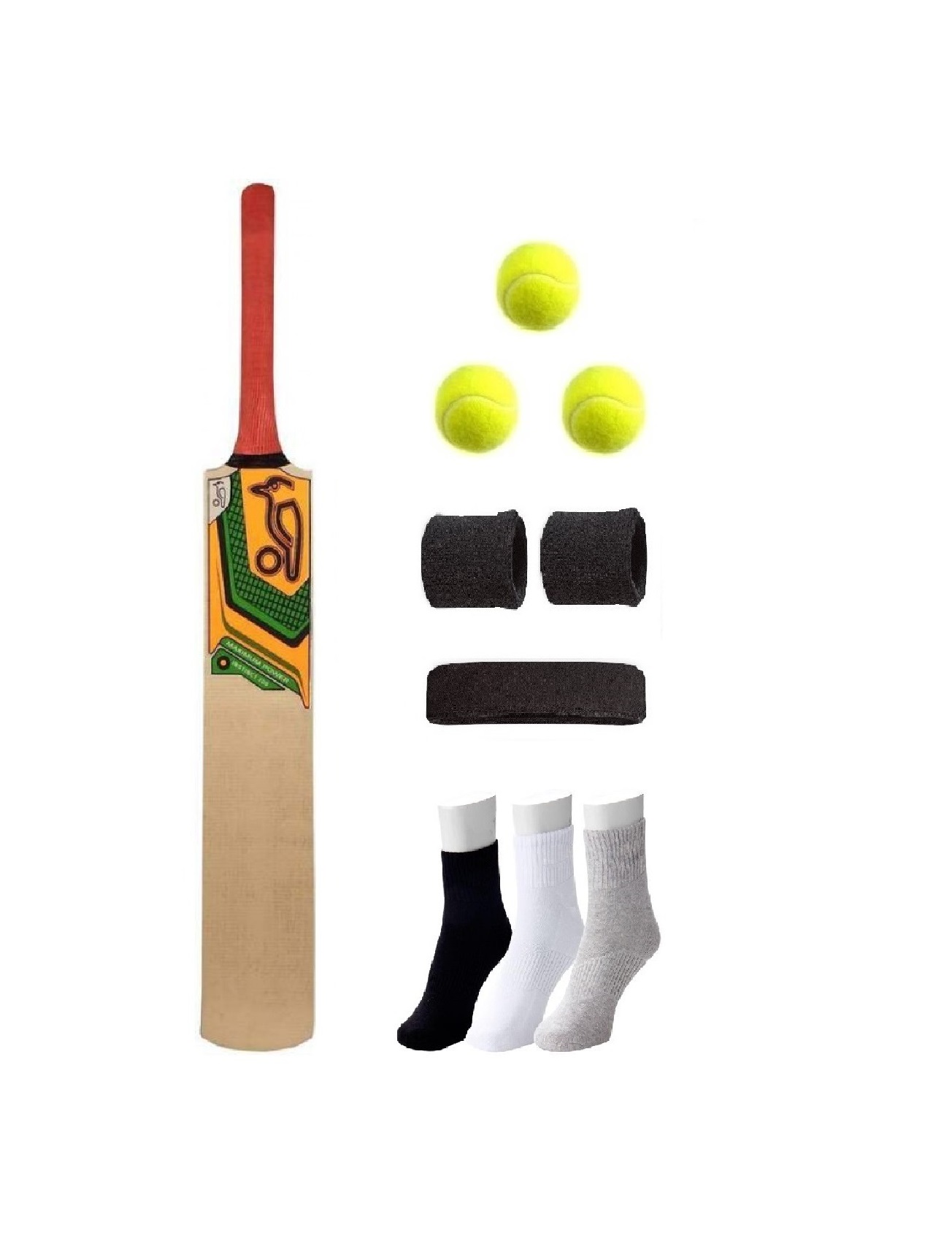 Buy KOOKABURRA Max Power Sticker Poplar/Popular Willow Cricket Bat (For ...