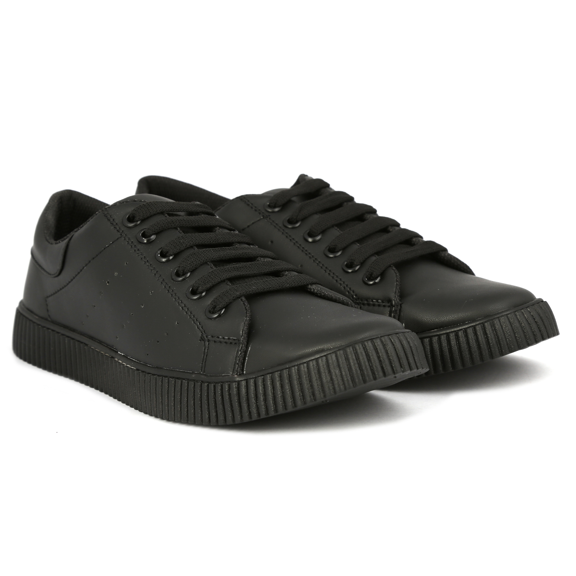 Buy NE Shoes Black Lace up Casuals For Men Online @ ₹499 from ShopClues
