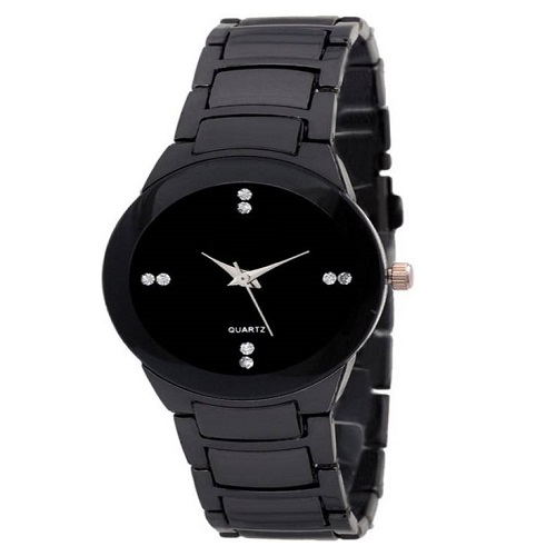 Buy Varni Retail Black Dial Metal Strap Boys Watch For Women Online ...