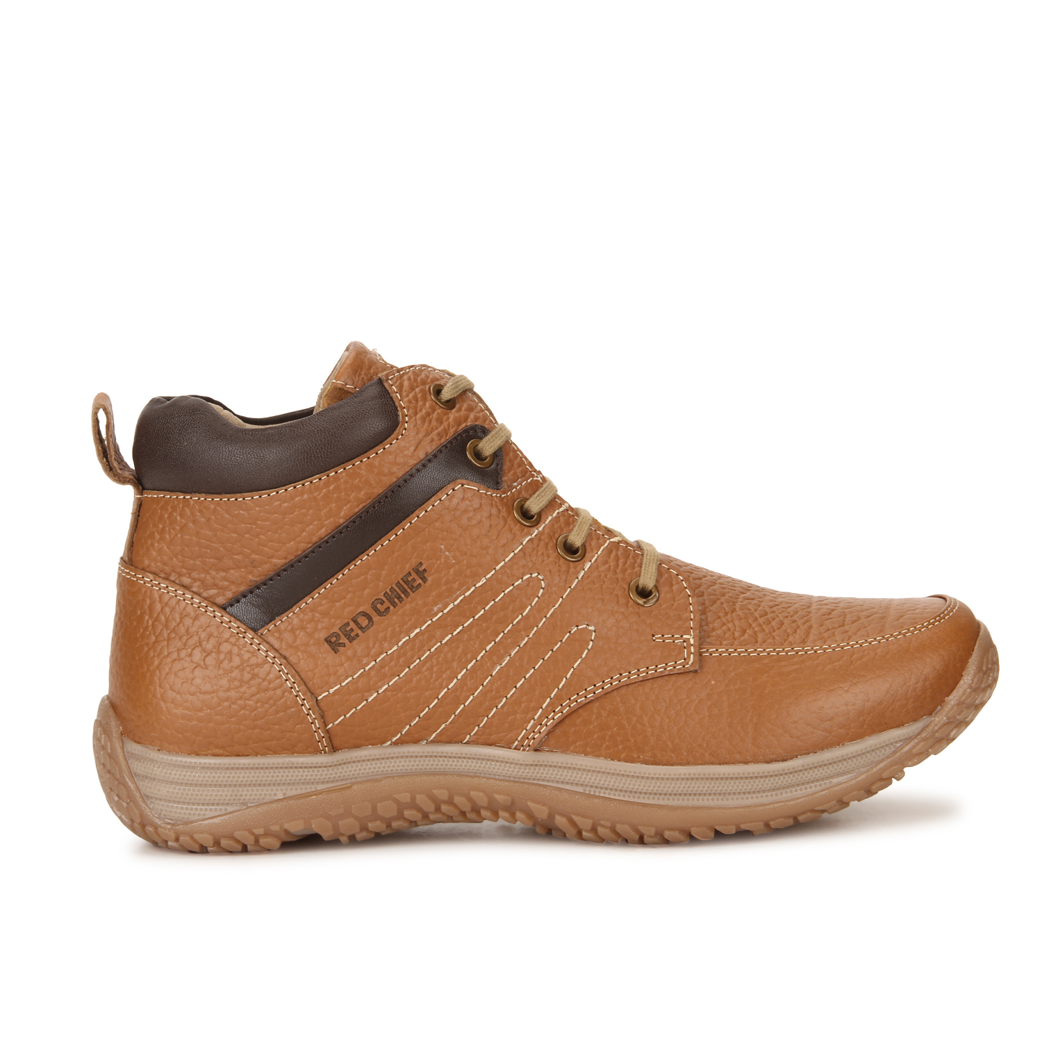 Buy Red Chief Tan Men's Outdoor Low Ankle Leather Casual Shoes (RC3519 ...
