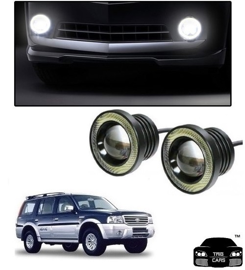 Buy Trigcars Ford Endeavour Old Car High Power Fog Light With Angel Eye ...