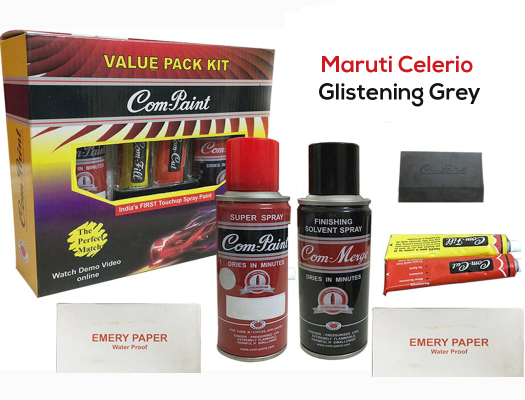 Buy Scratch Remover Value pack kit for Maruti Celerio - Glistening Grey ...