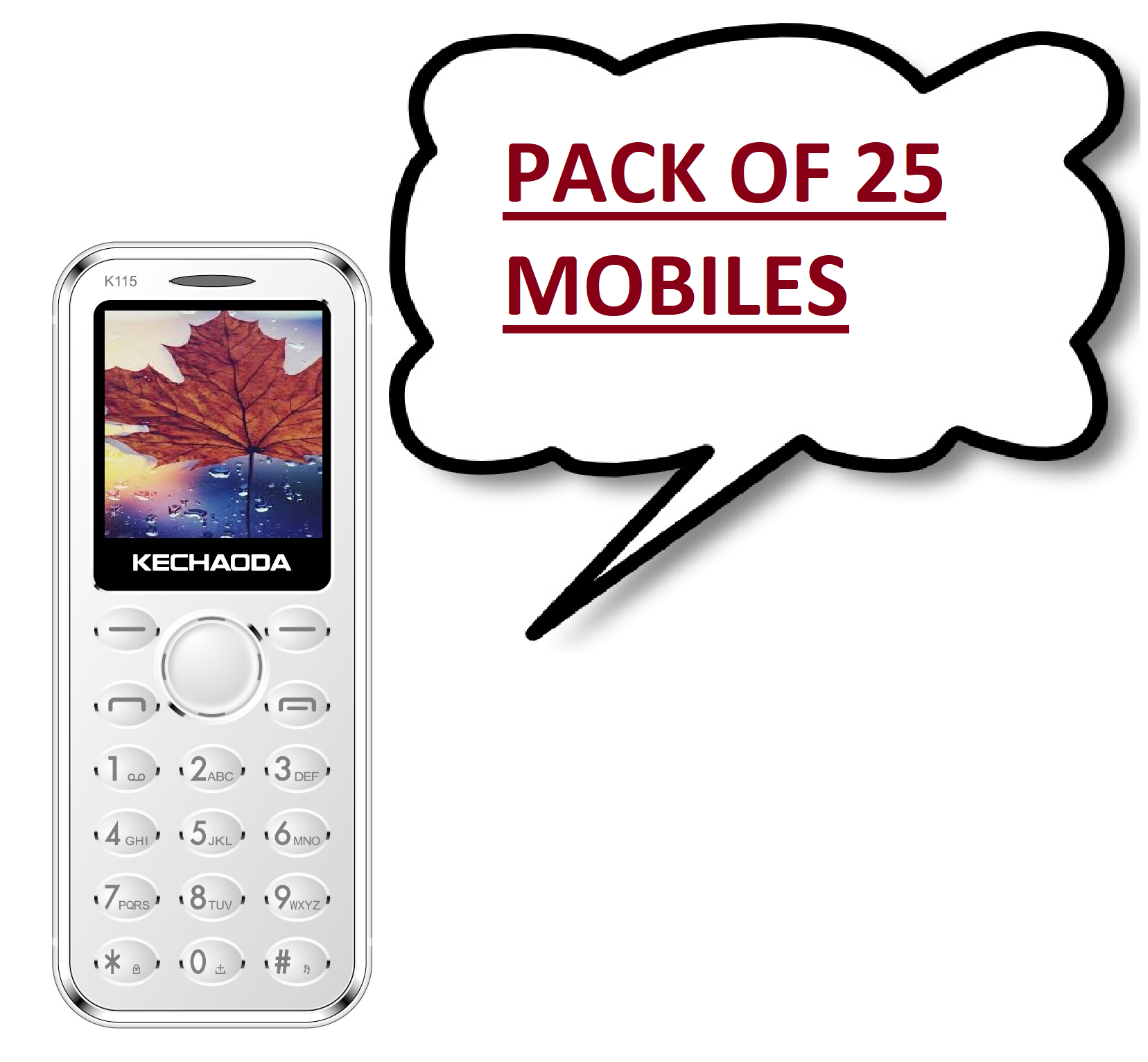 Buy Kechaoda K115 Card Phone PACK OF 25 ASSORTED COLOR (Dual Sim, 1.44 ...