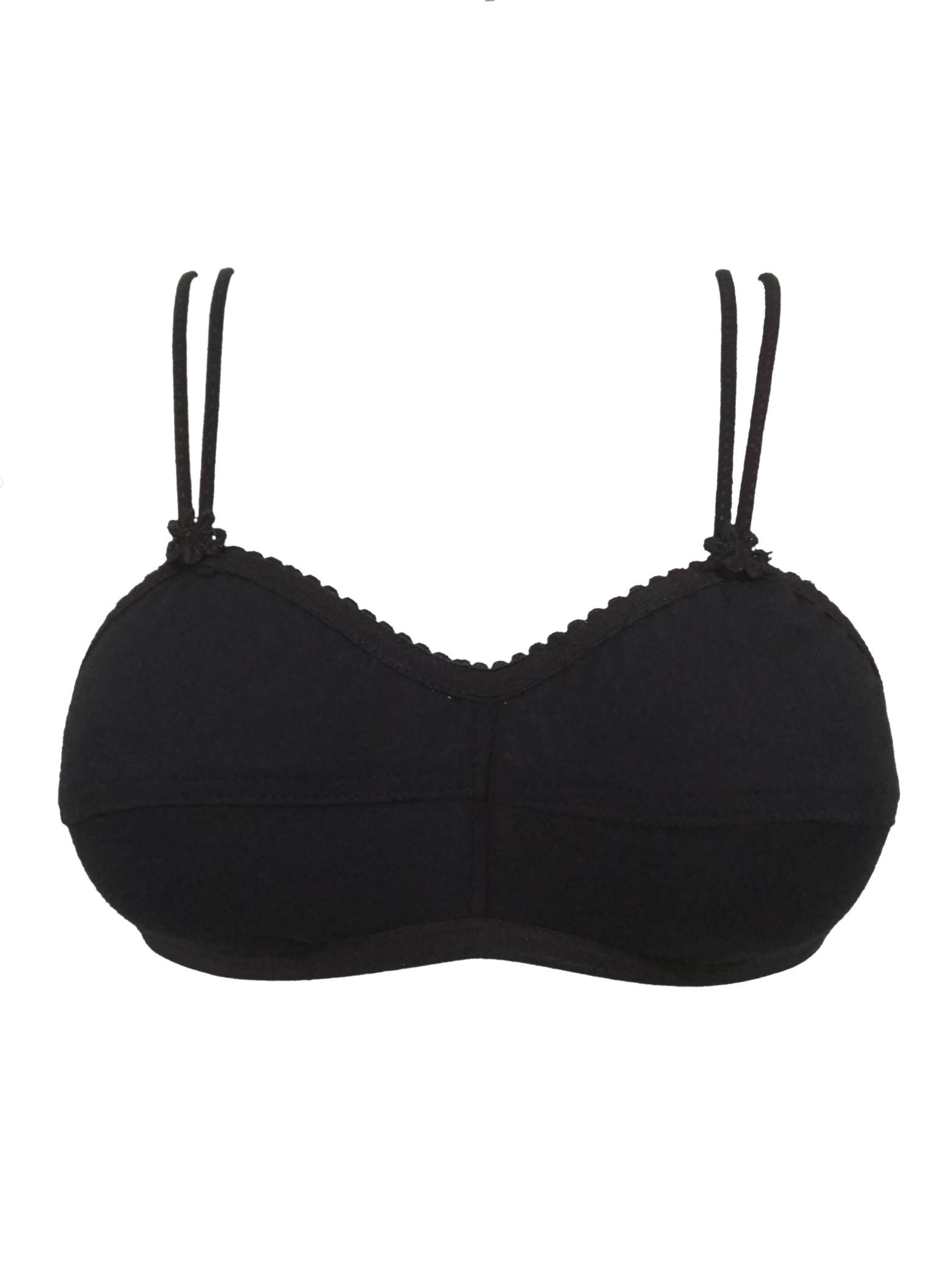 Buy Bra Full Cup Size 34 Non Padded Dual Band Black Online @ ₹99 from ...