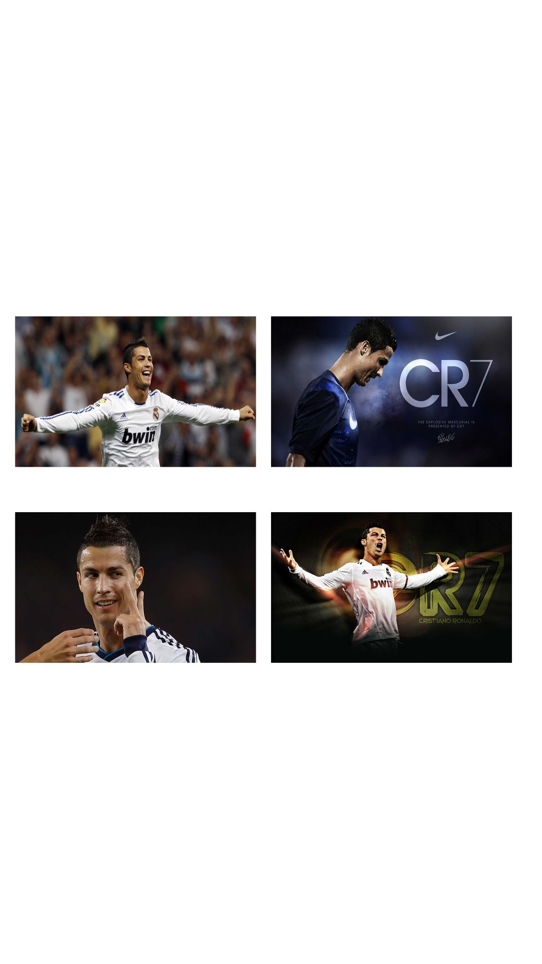 Buy Cristiano Ronaldo Combo Poster Set of Four Posters | Ronaldo poster ...