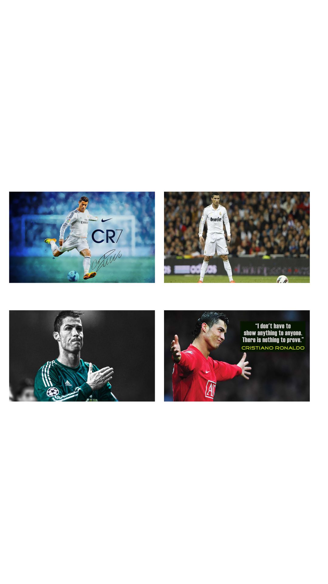 Buy Cristiano Ronaldo Combo Poster Set of Four Posters | Ronaldo poster ...