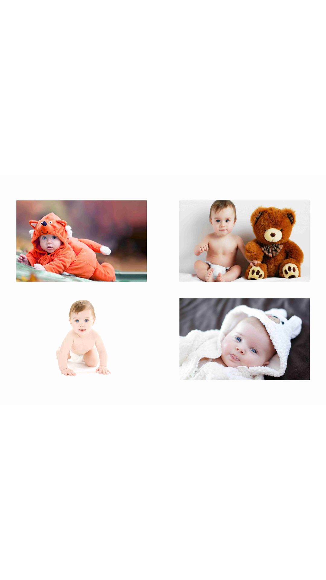 Buy Cute Baby Combo Poster Set of 4 Poster - poster for pregnant women ...