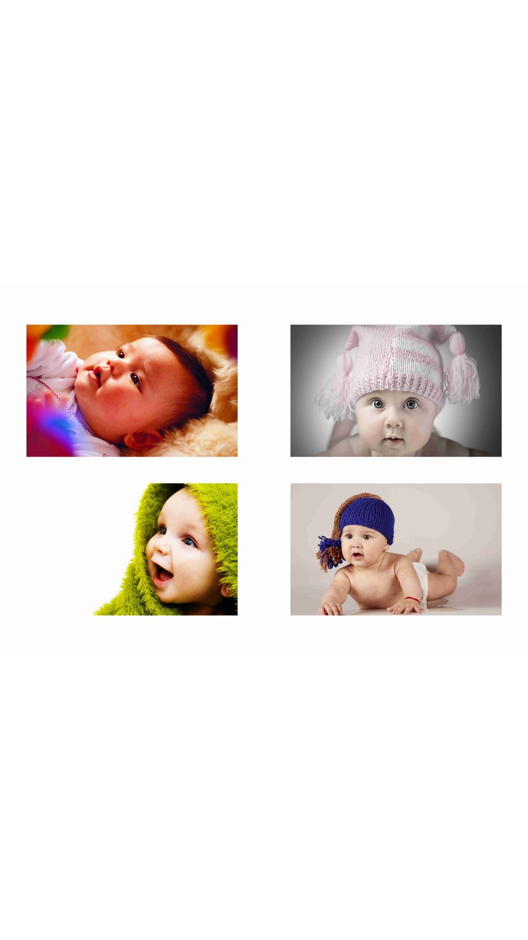 Buy Cute Baby Combo Poster Set of 4 Poster - poster for pregnant women ...