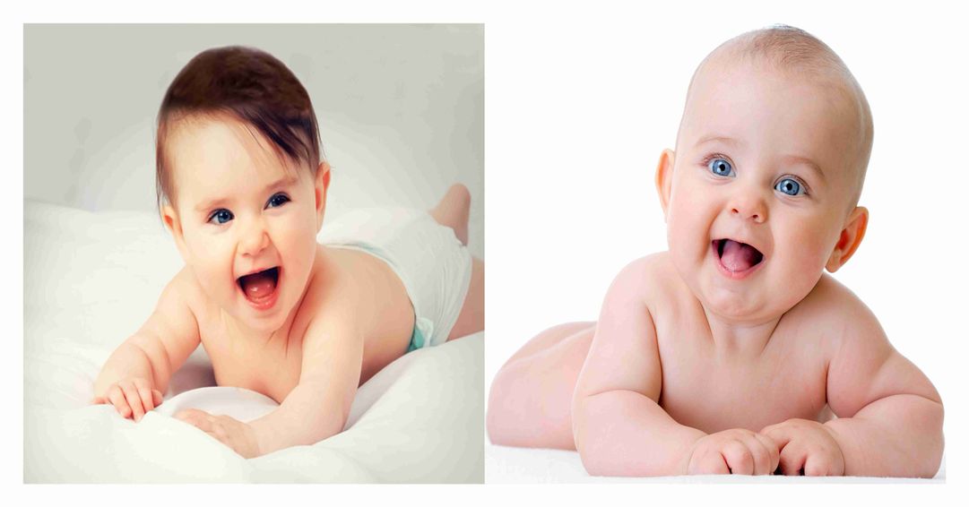 Buy Cute Baby Combo Poster Set of 2 Poster - Poster for Pregnant Women ...