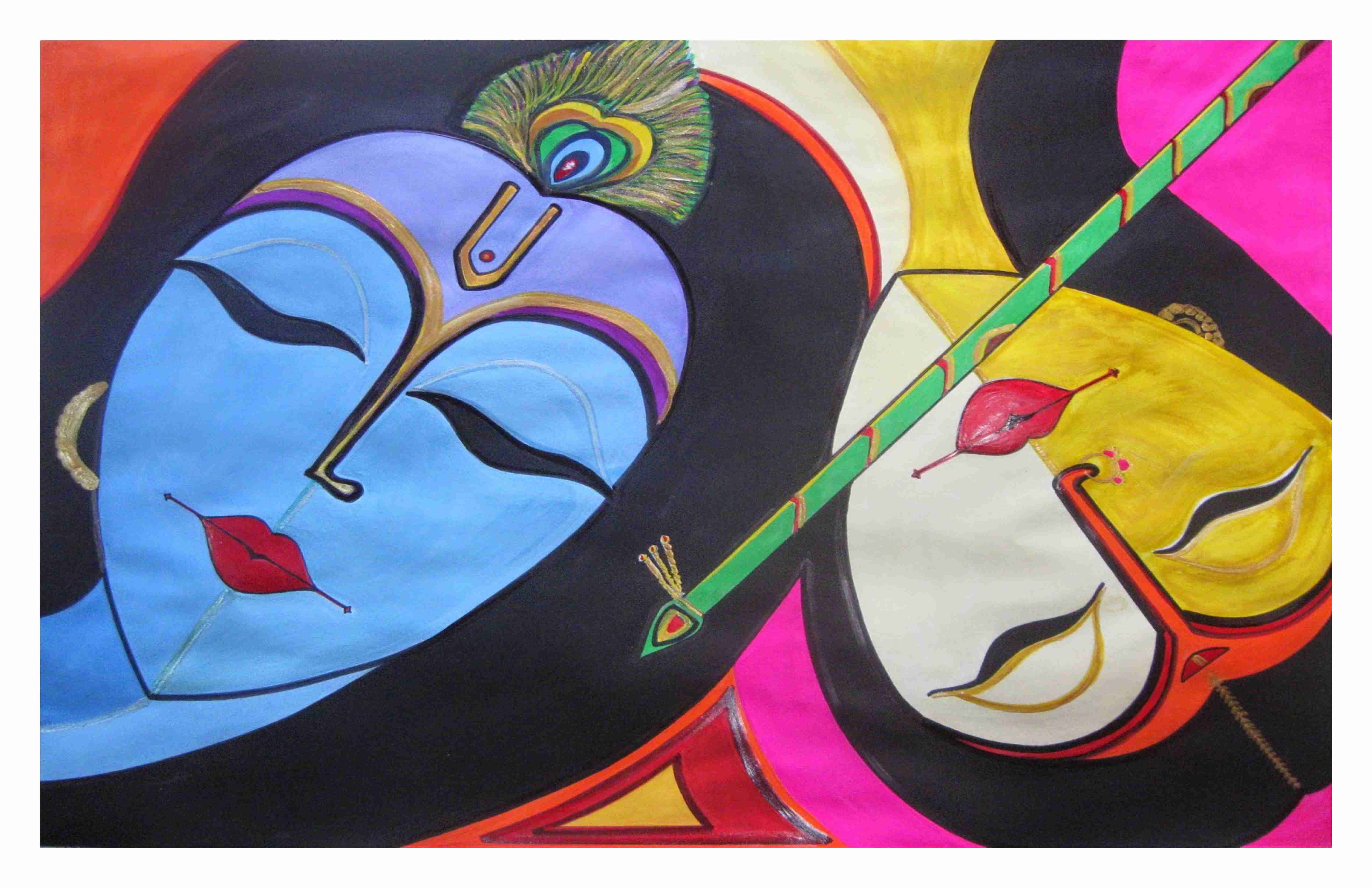 Buy Lord Shri Radhe Krishna Poster for Room Online @ ₹149 from ShopClues