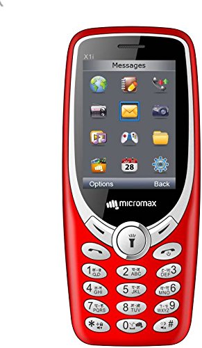 Buy Micromax X1i-2017 Dual Mobile Phone Red Online @ ₹1245 from ShopClues