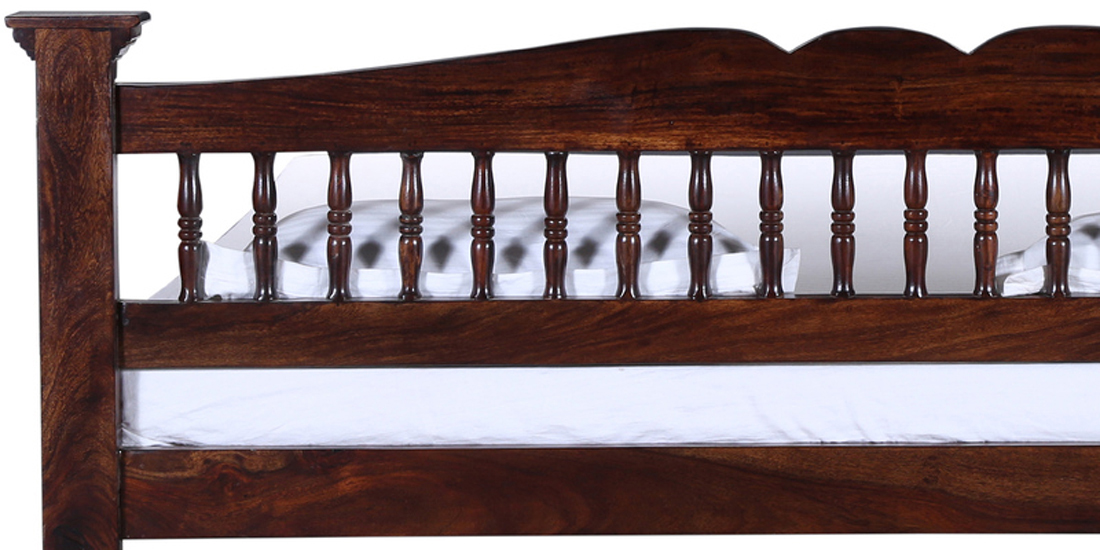 Buy Carson Handcrafted King Size Bed by Wudstuk Online @ ₹17652 from ...