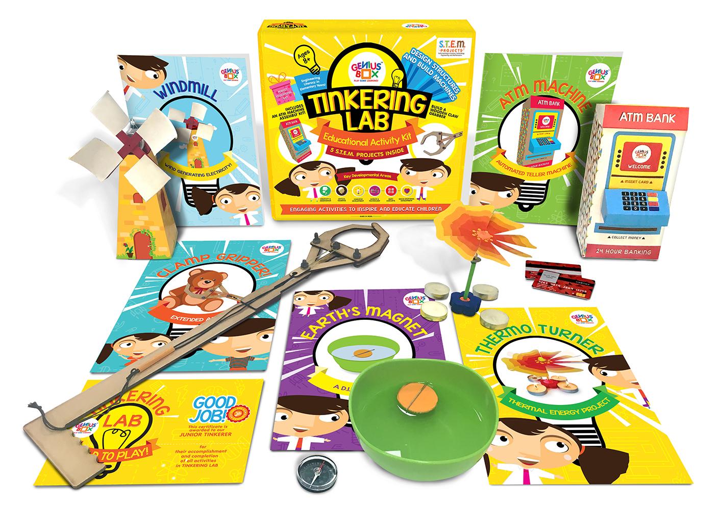 Buy Genius Box 5 in 1 Activity Learning Kit for Children Age 8 ...