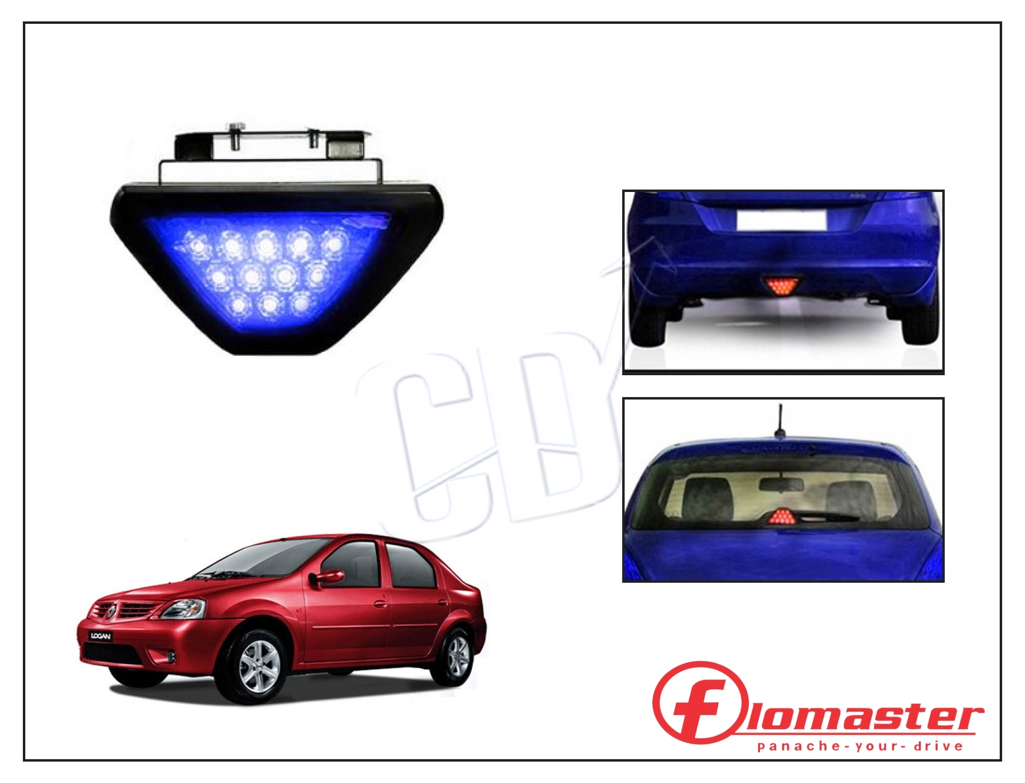 Flomaster- Blue Car Brake Light-Mahindra Logan In India - Shopclues Online