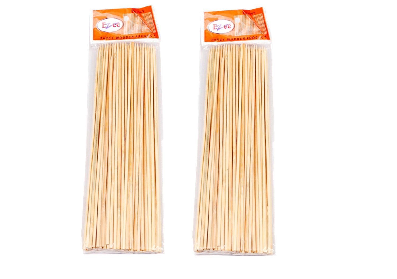 Buy Ezee Bamboo Satay Stick Skewers Barbecue Sticks 8 Inches 2 Packets ...