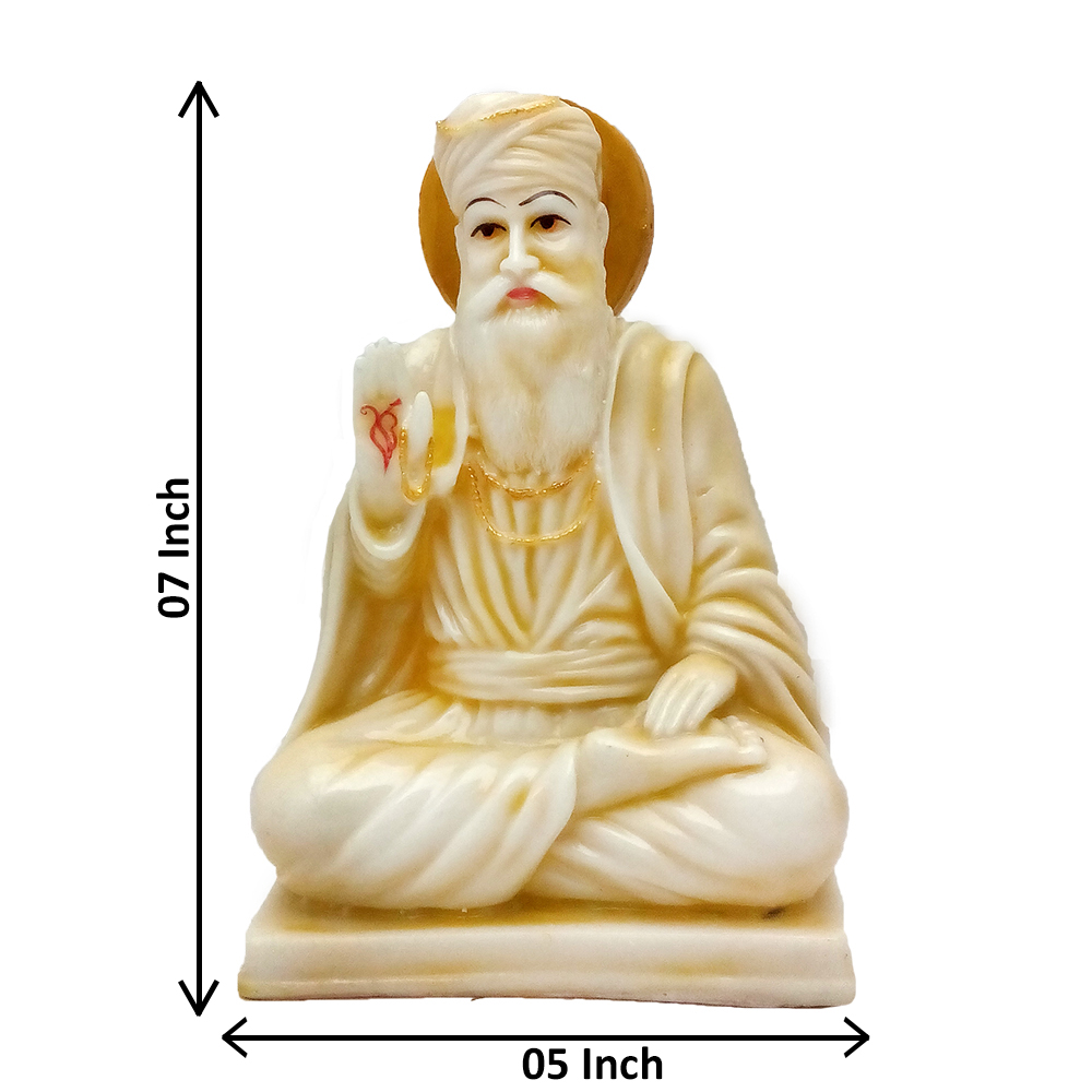 Buy Marble Look Sikh Guru Guru Nanak Dev Ji Handicraft Statue first of ...
