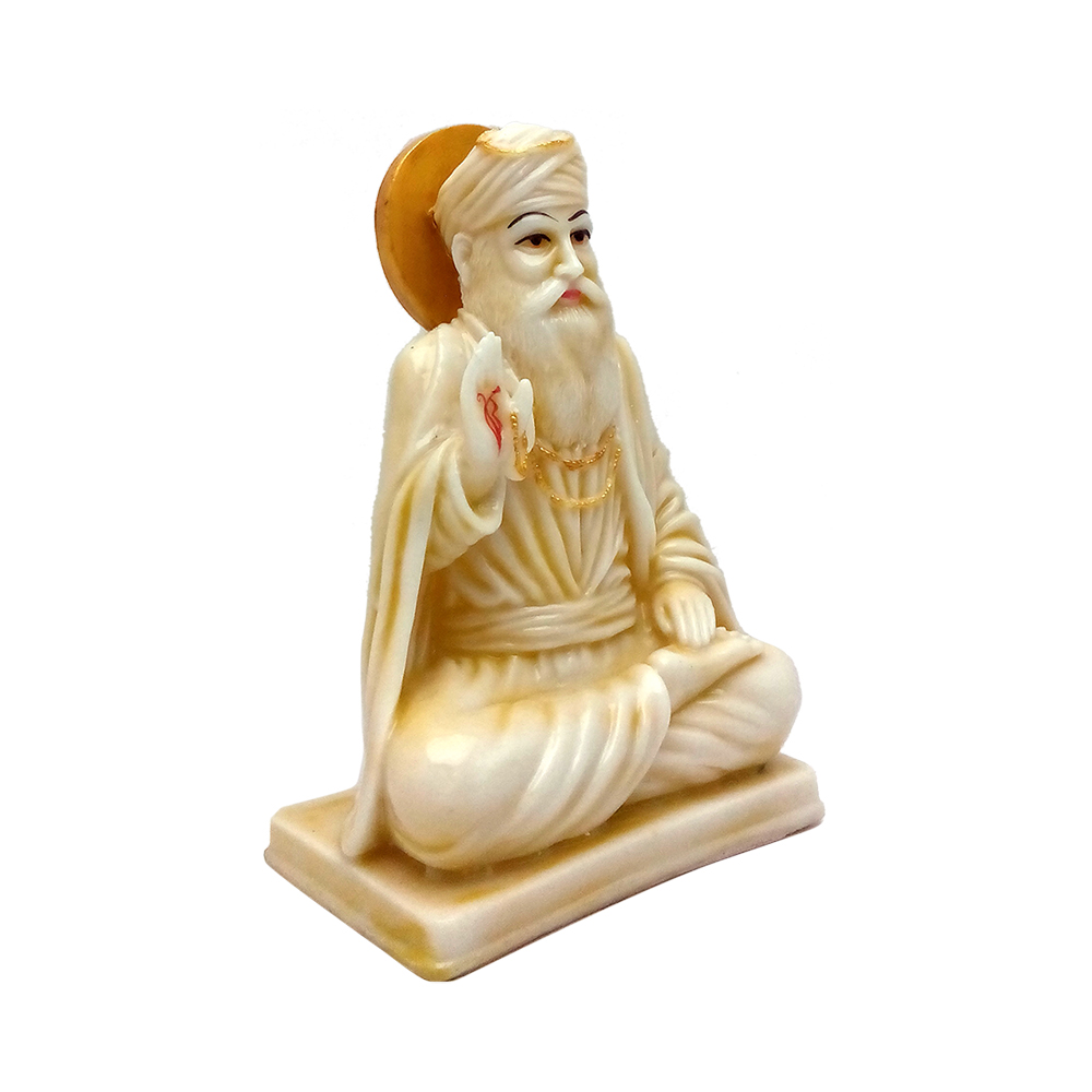 Buy Marble Look Sikh Guru Guru Nanak Dev Ji Handicraft Statue first of ...