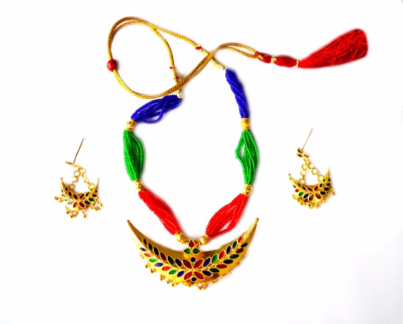 Buy Traditional Assamese Jewellery Dhan Junbiri necklace set made of ...