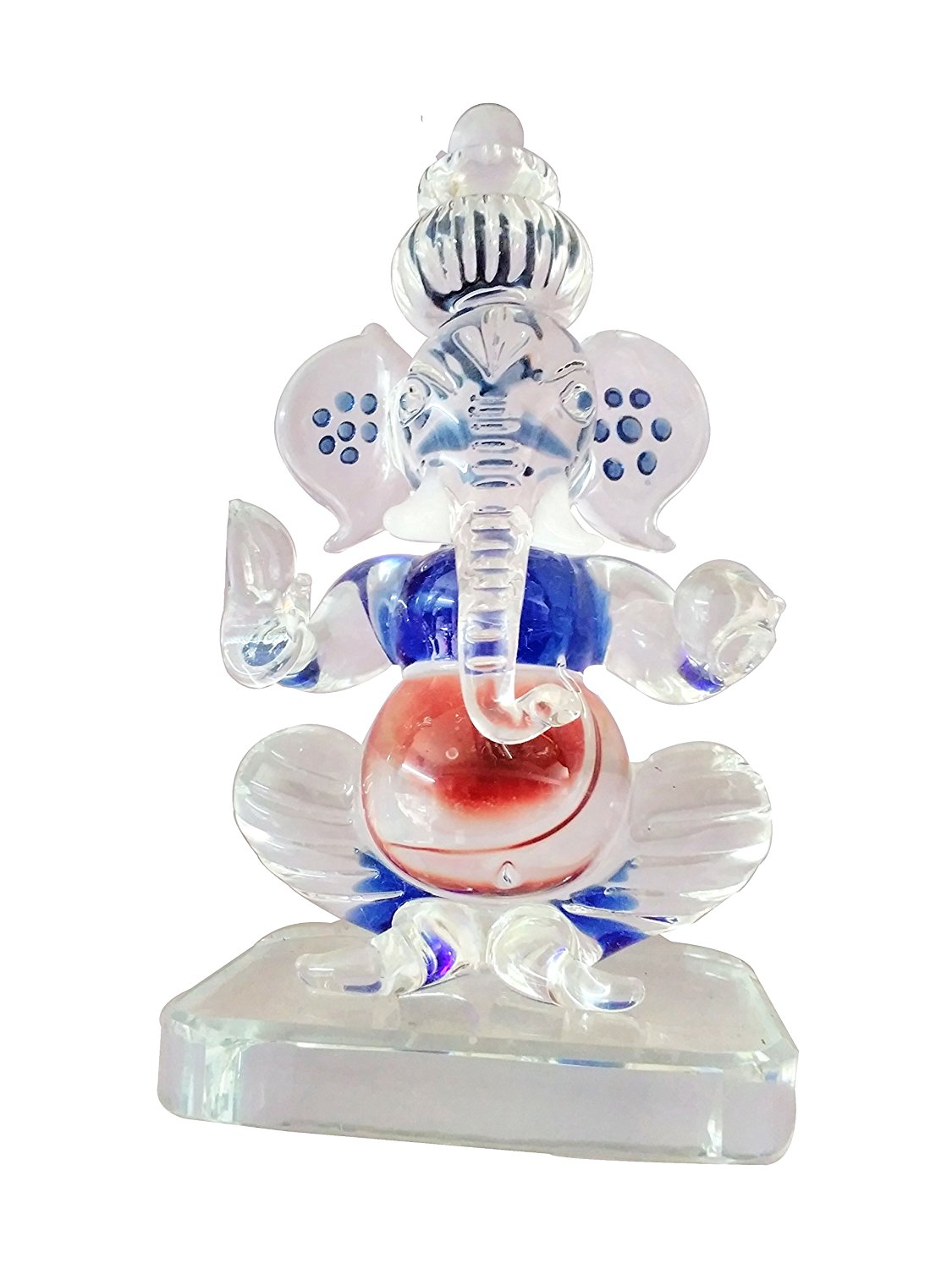 Buy setnacreations Borosilicate Glass Ganesh Idol Vastu Ganesh Rare ...