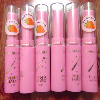 Buy Pink Magic Lipstick Strawberry Flavor Changeable Color Lipstick Set ...