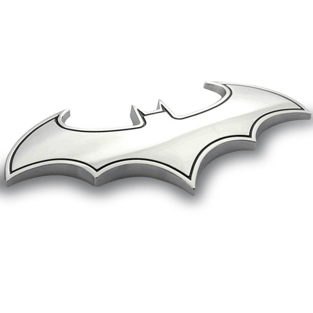 Buy DY Chrome Metal Badge Emblem Batman 3D Tail Decals Auto Car ...