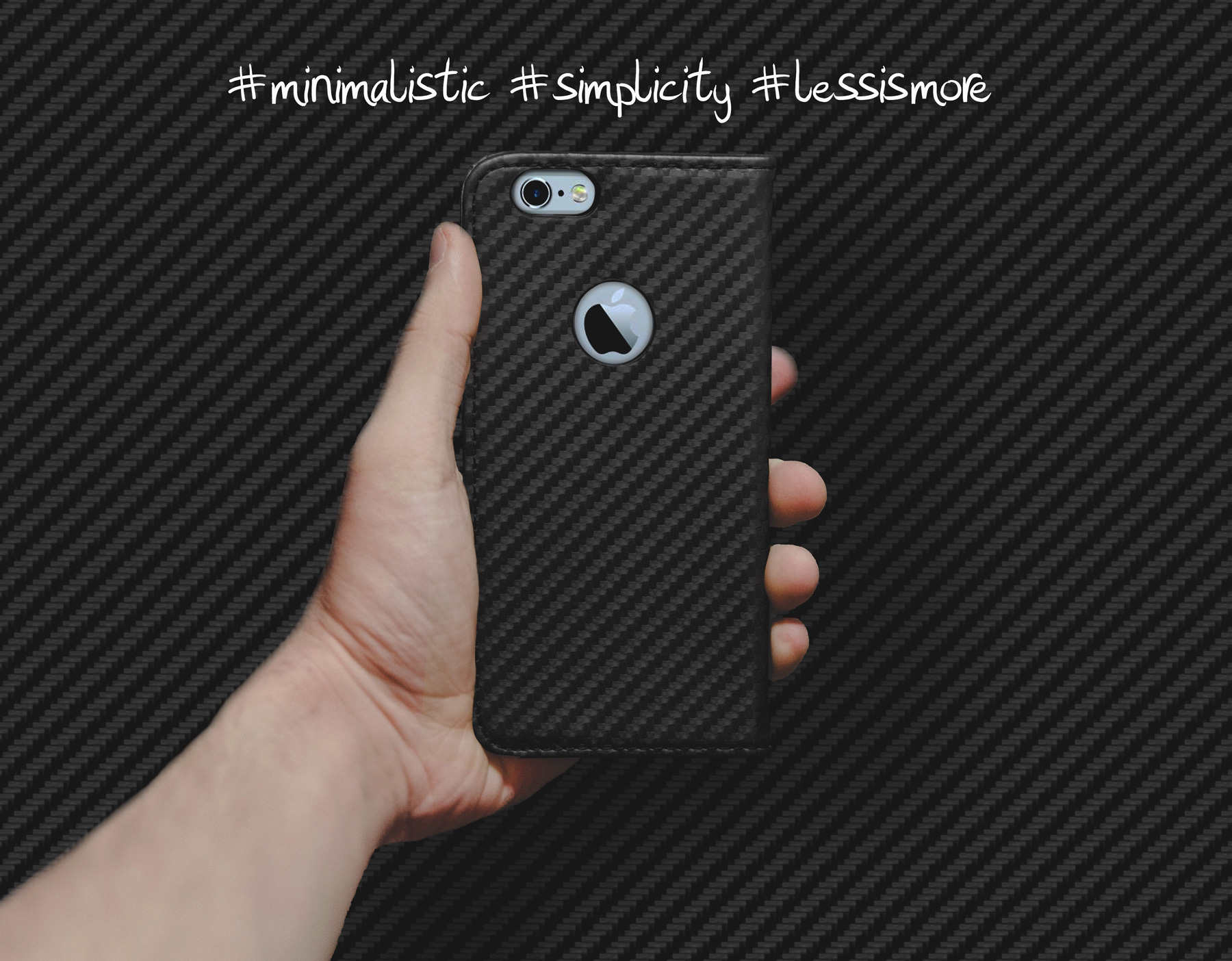 Buy Ceego Carbon Fiber Flip Cover for iPhone 6/6s Magnetic Lock (Super ...