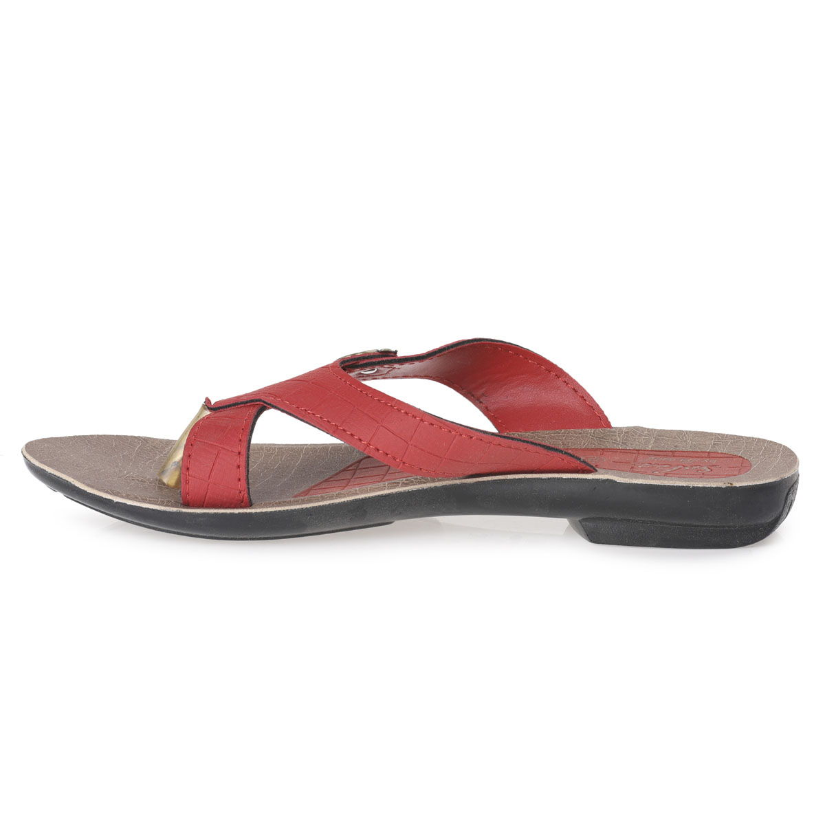 Buy Paragon Solea V-Strap Sandals (Red) Online @ ₹115 from ShopClues