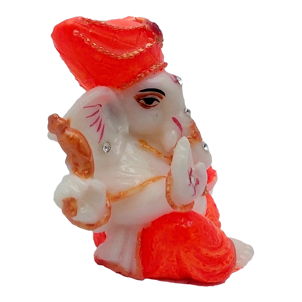 Buy Marble Look Hindu God Shri Ganesh Car Dashboard Statue Lord Ganesha ...
